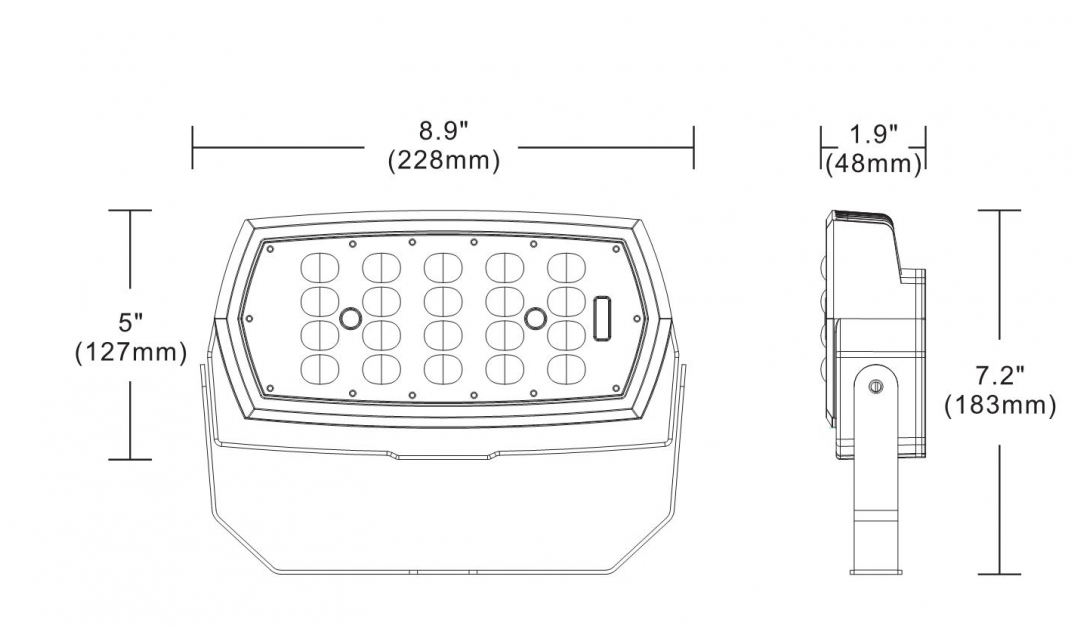 BriteTech LED Floodlight 30W 2871LM 3000K Model# BTC-FL30-3K – Zenith ...