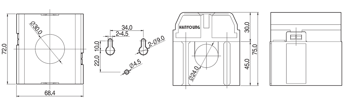 Hanyoung Nux ABS Plastic Control Box 1 Hole x 30mm Model# CB30 – Zenith ...
