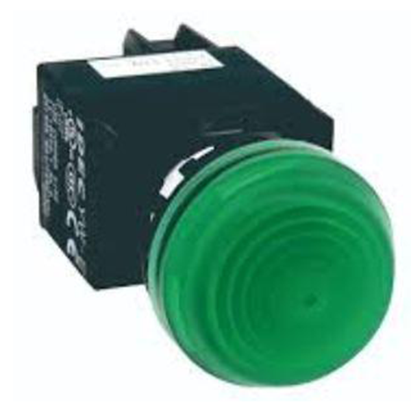 IDEC Pilot Light(LED), 22mm, Dome Transformer Type 115/120VAC, Green M ...